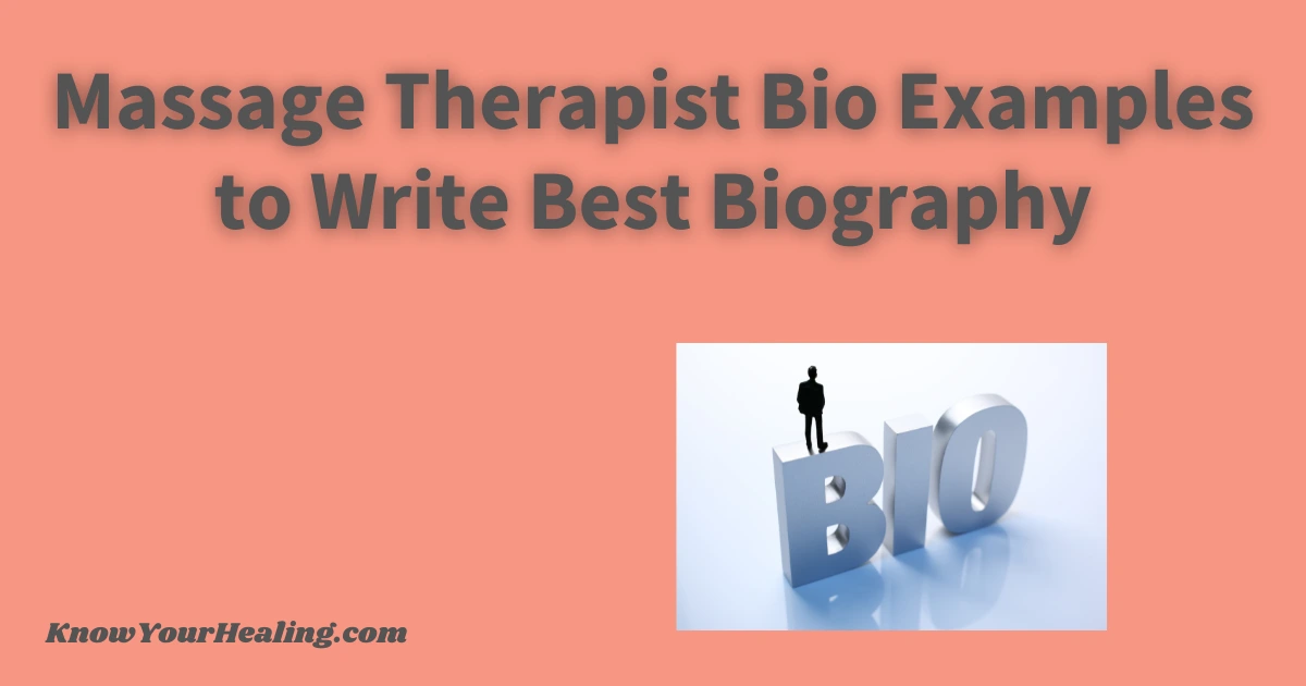 Massage Therapist Bio to Write Best Biography