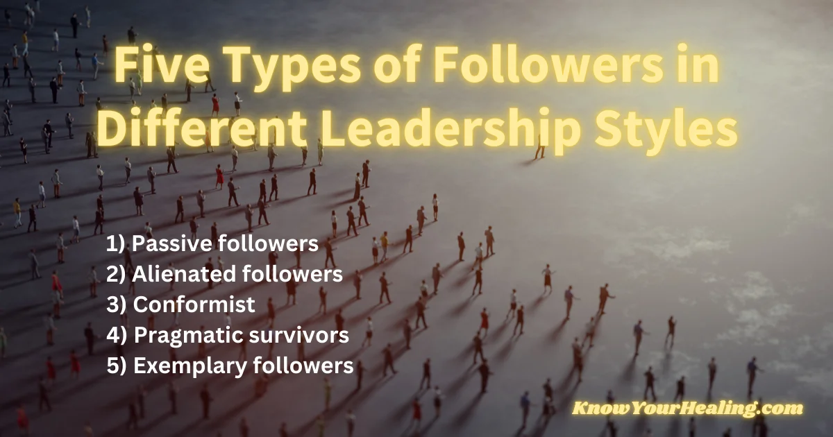 Five Types of Followers in Different Leadership Styles