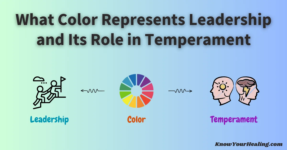 What Color Represents Leadership and Its Role in Temperament